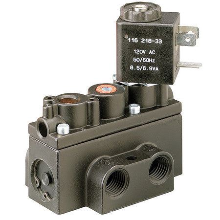 ARO 214-C Manual Air Control Valve, 3-Way, 1/8in NPT – Fluid Handling ...